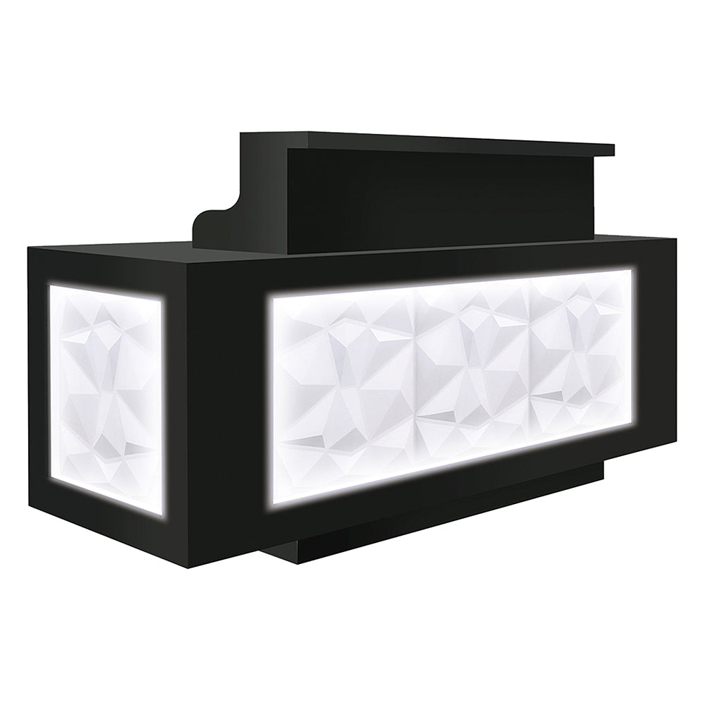 Facet LED Reception Desk | Facet LED Reception Counter | Nail Marketplace